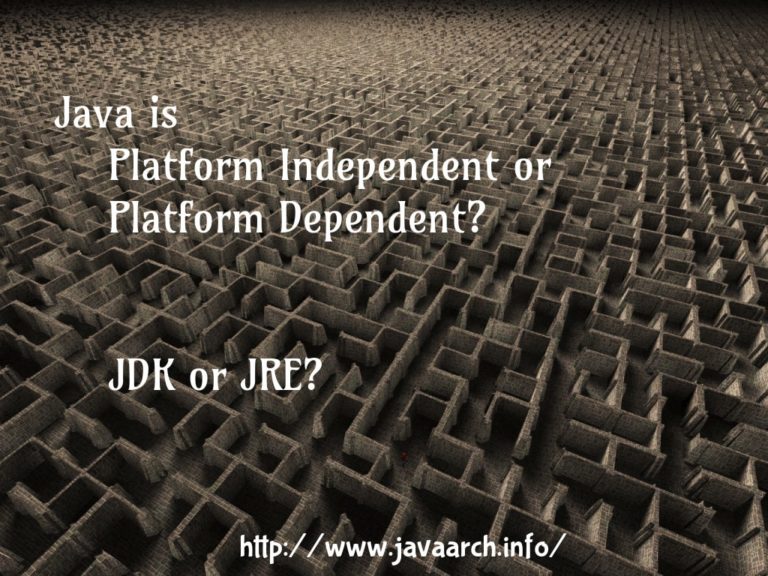 Java Platform Independent Or Platform Dependent Jdk Or Jre Java Architect Journey